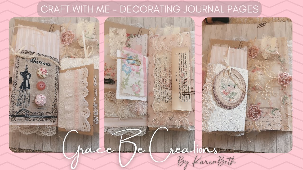 CRAFT WITH ME / GETTING TO KNOW ME - DECORATING JUNK JOURNAL PART 2 ...