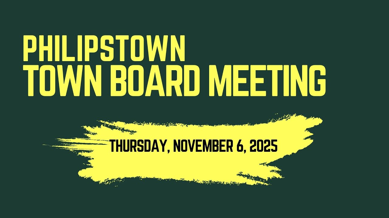 Philipstown Town Board Meeting Thursday, November 6, 2025 - YouTube