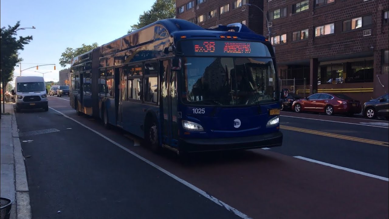 MTA NYC Bus New Flyer XN60 #1025 Bx36 - YouTube