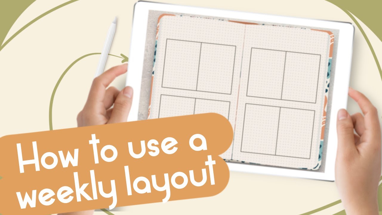 HOW TO USE A WEEKLY LAYOUT THAT FIT YOUR PLANNING NEEDS - YouTube