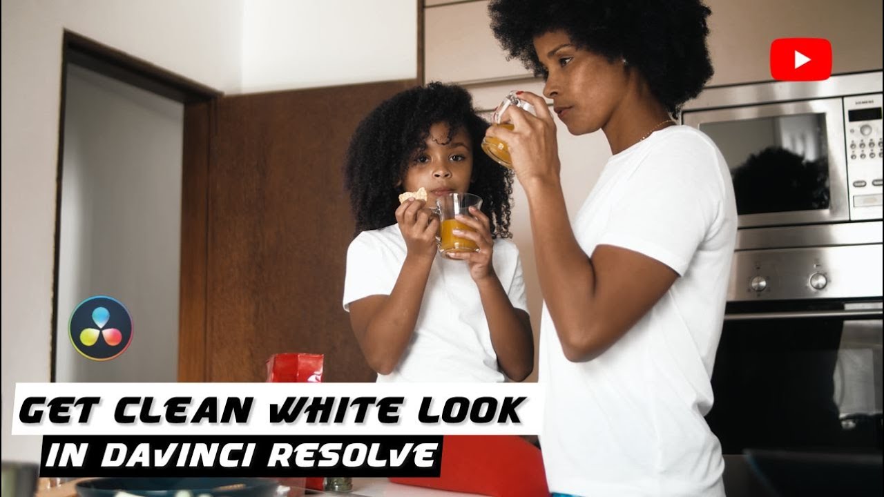 HOW TO COLOR GRADE CLEAN WHITE LOOK IN DAVINCI RESOLVE - YouTube