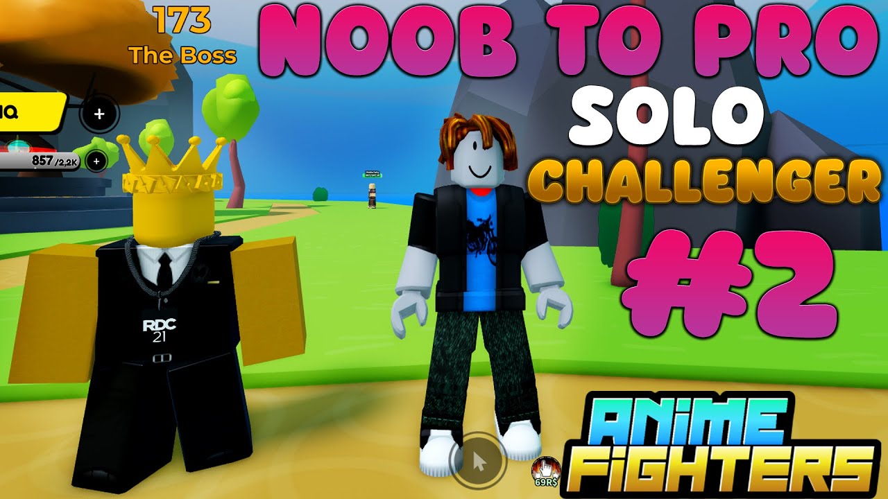 🚨NOOB TO PRO SOLO CHALLENGER EN ANIME FIGHTERS SIMULATOR ROBLOX - YouTube