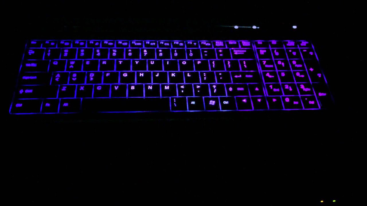 Sager NP9170 / CLEVO P170EM - Backlit Keyboard Animation 4 - YouTube