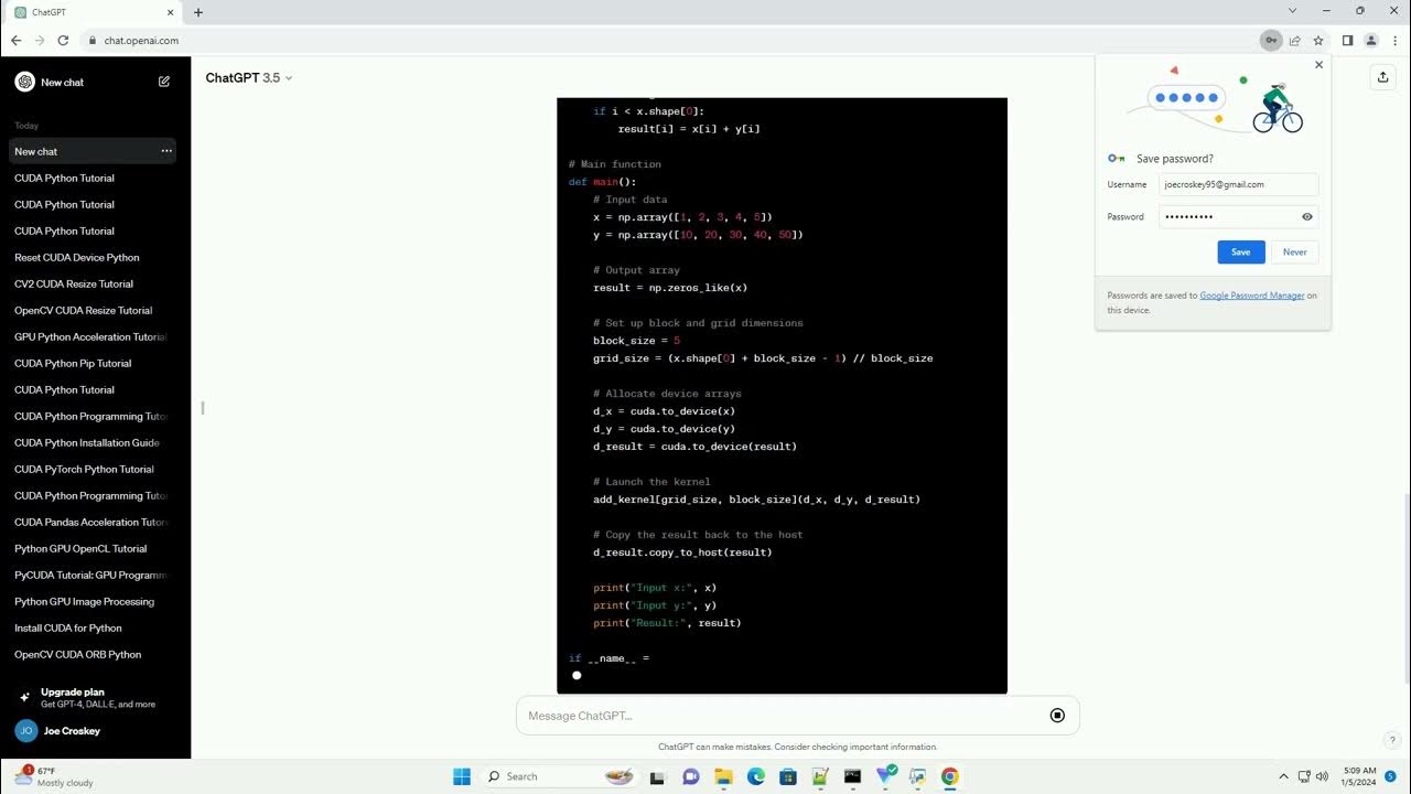 cuda python spyder - YouTube