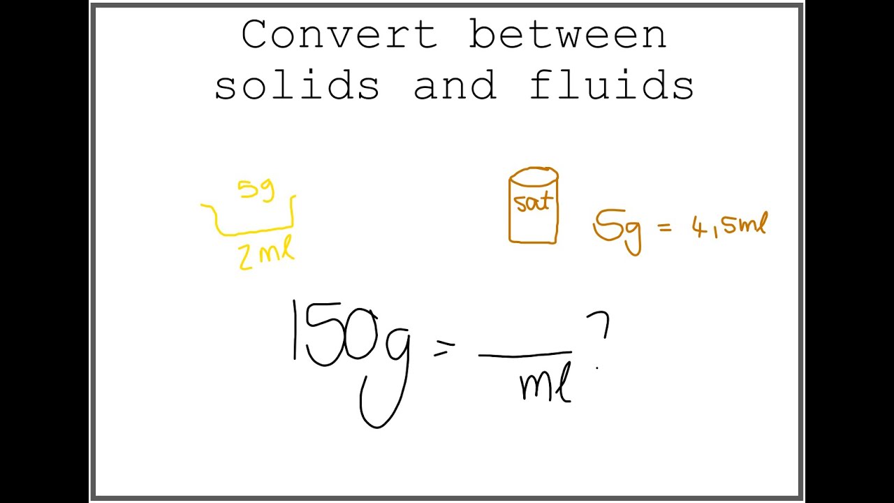Converting between Solids and Fluids - Maths Lit - YouTube