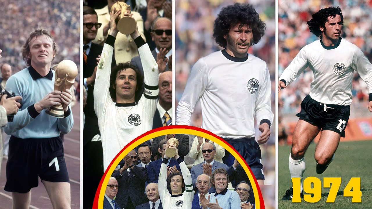 Germany National Team Squad Then and Now World Cup 1974 - YouTube