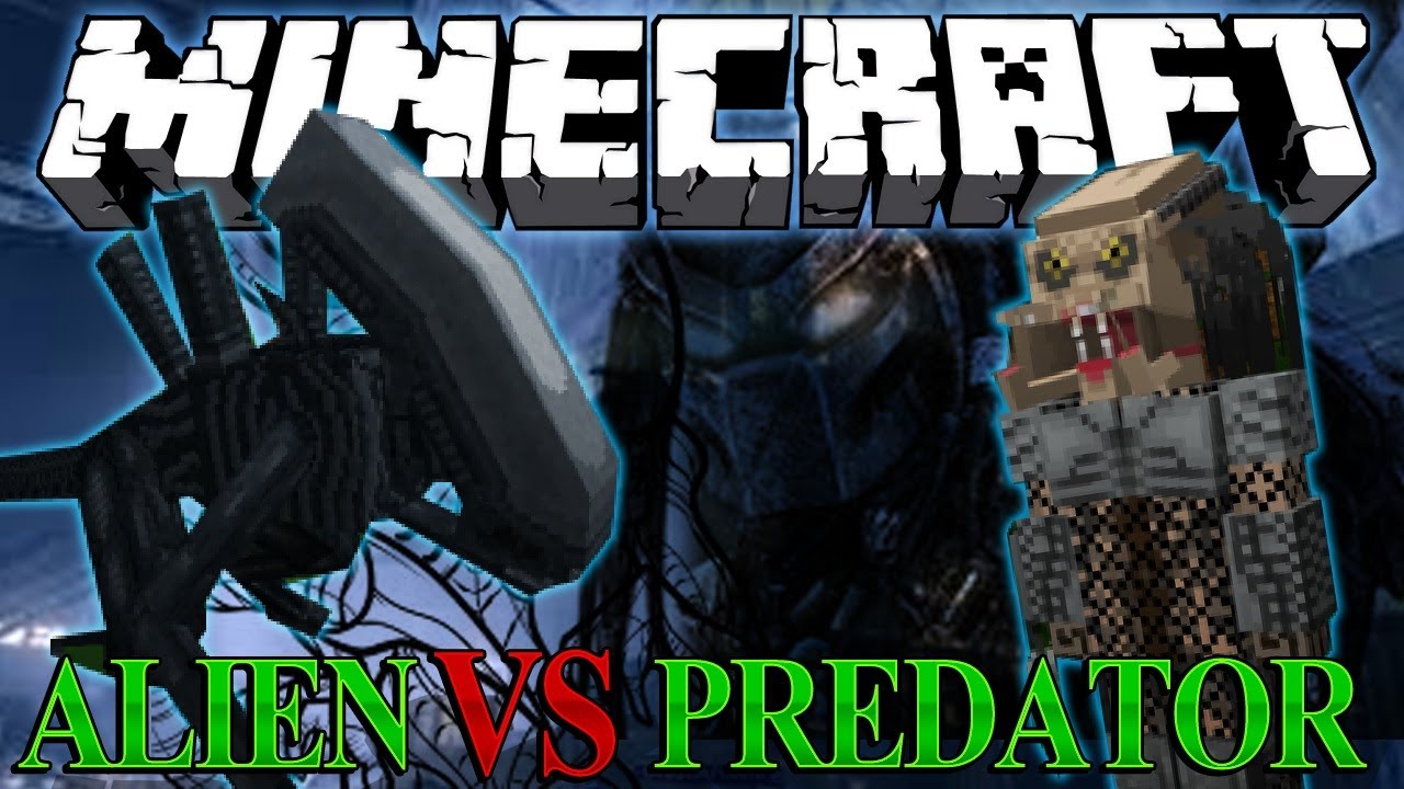 Minecraft Aliens Vs Predator Mod - Mod Battles! #2 | JeromeASF - YouTube