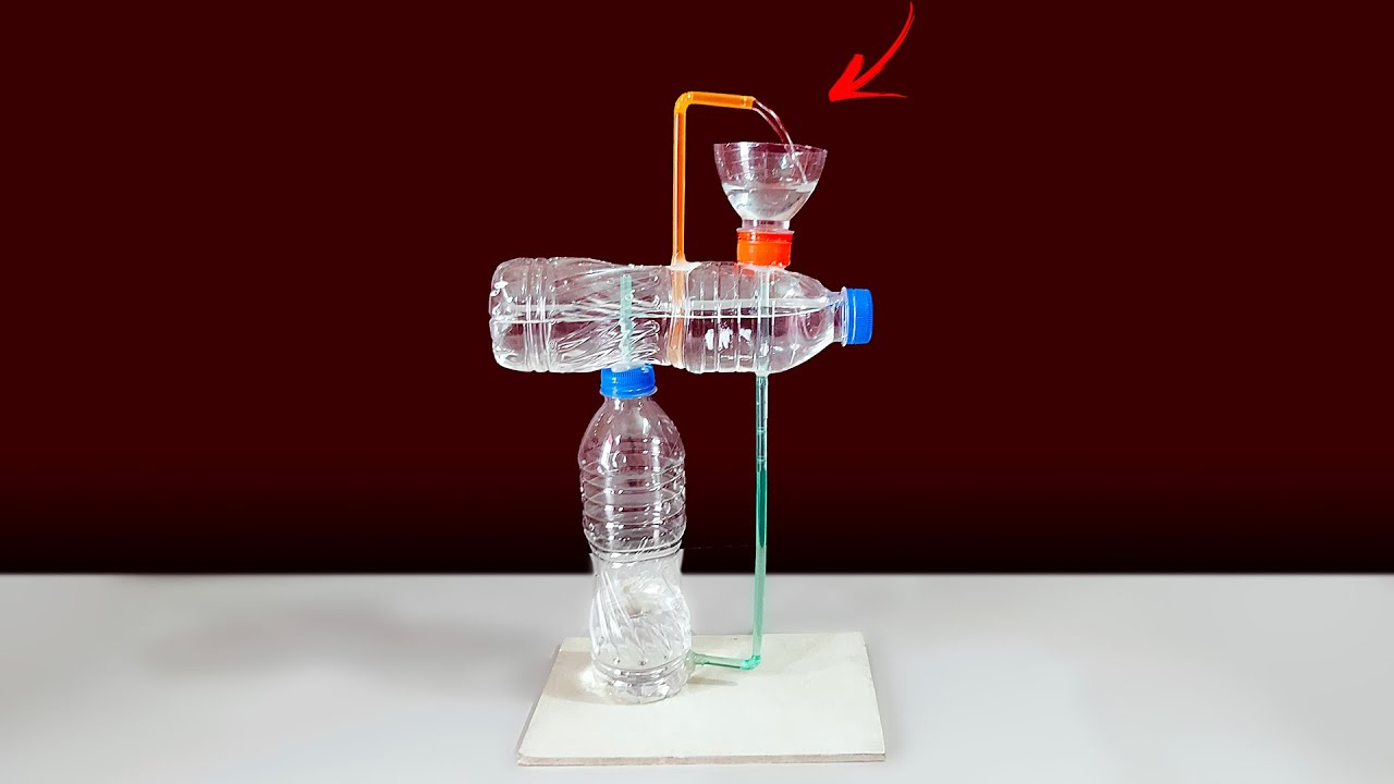 Make an Automatic Water Fountain with Plastic Bottle | Science ...
