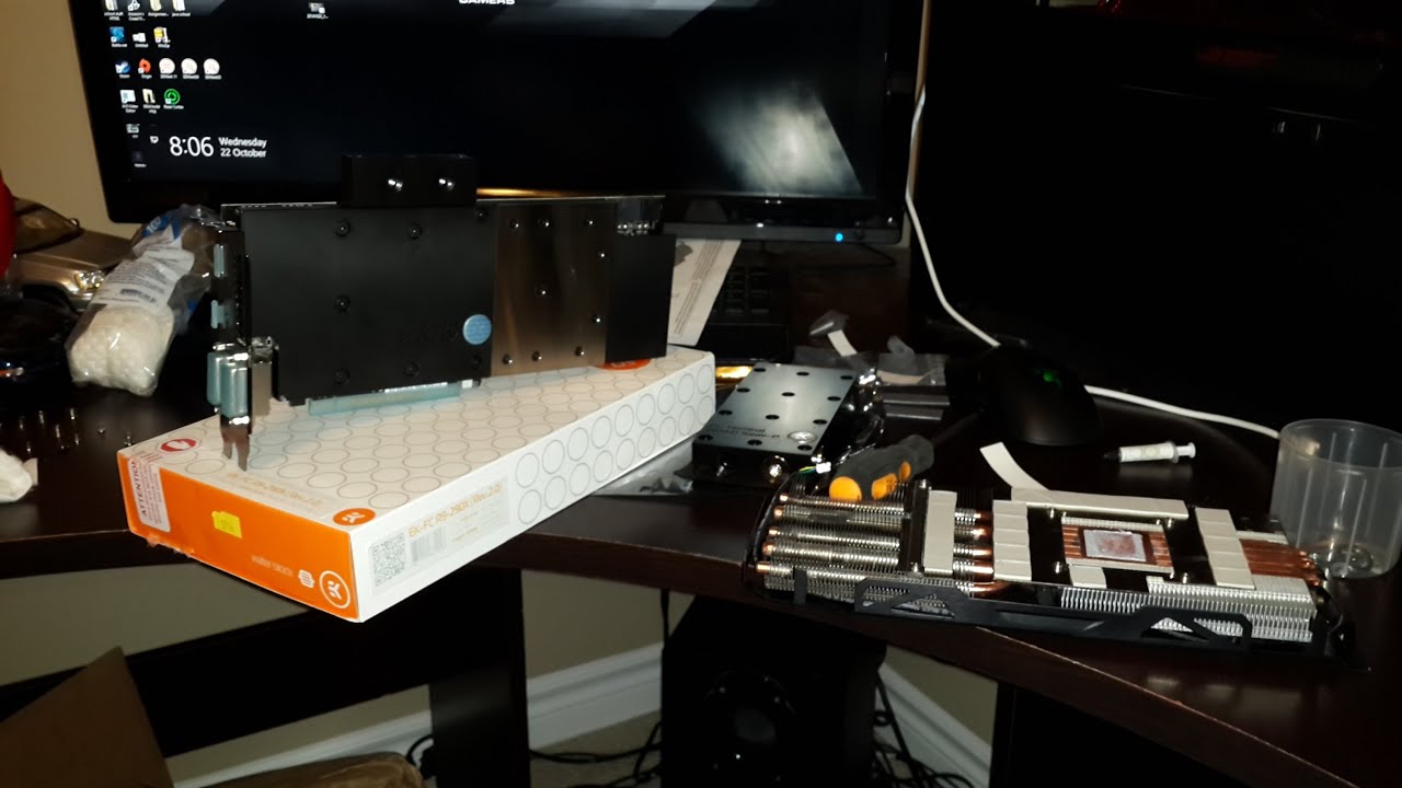 How to install a water block onto a video card! (AMD R9 290/290X) - YouTube