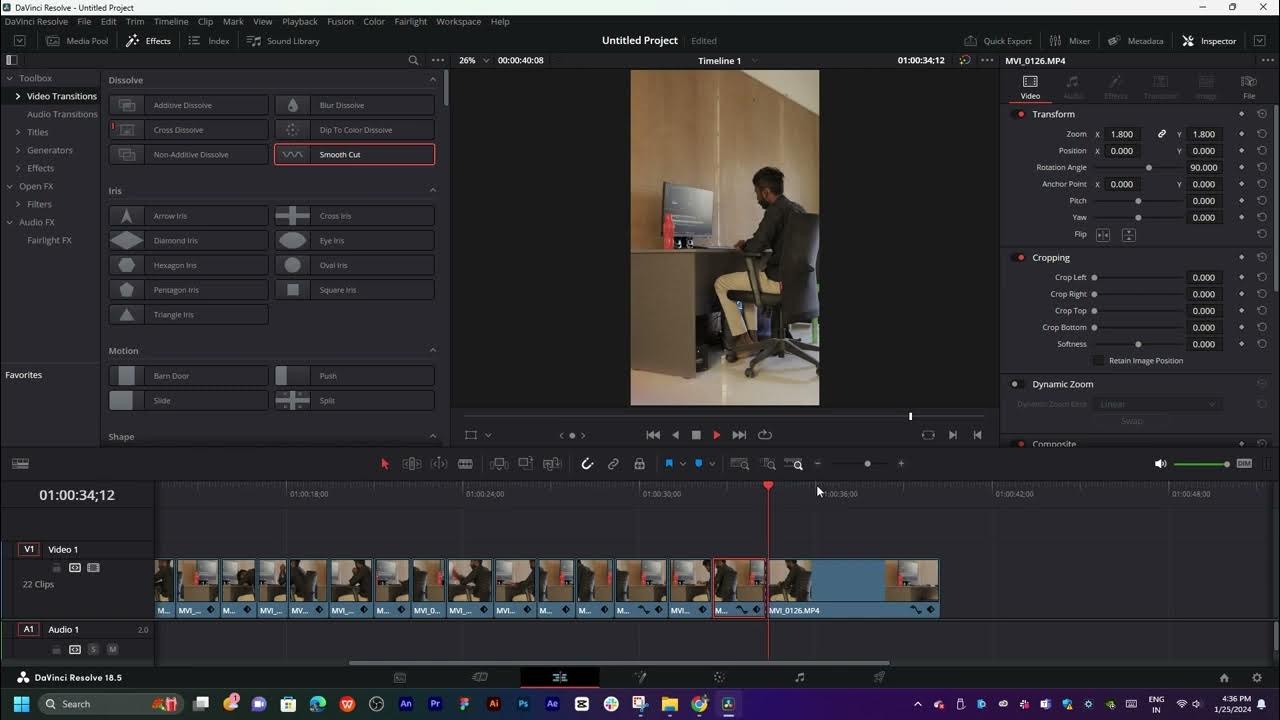 davinci resolve edit page full tutorial - YouTube