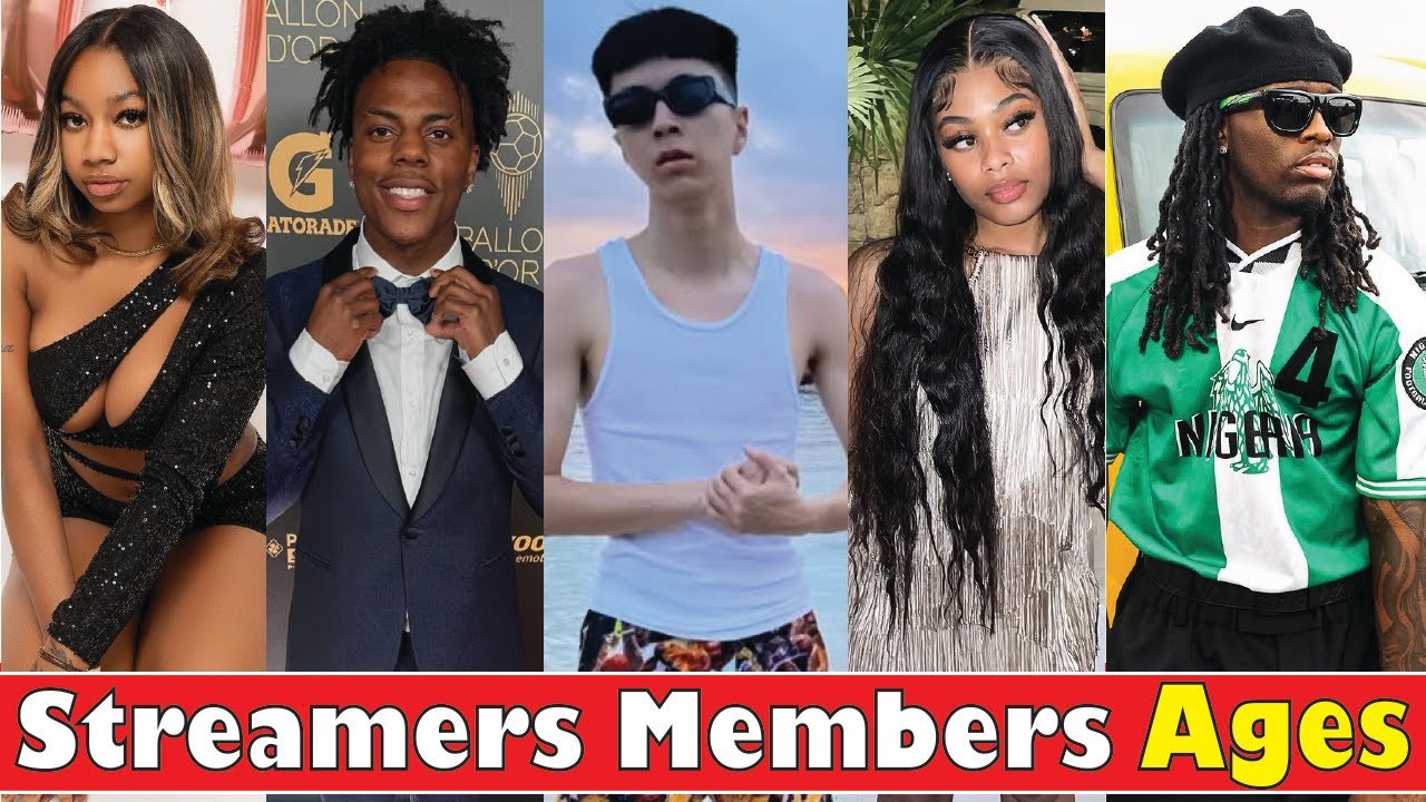 Famous Streamers Real Name and Ages 2025 - YouTube