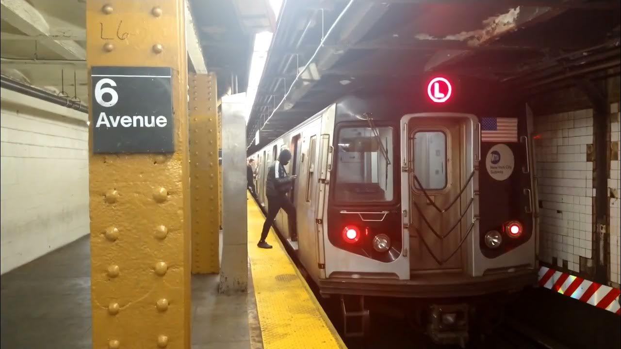 BMT Canarsie Line|(L) Trains Action at 6th Avenue (R143 & R160) - YouTube