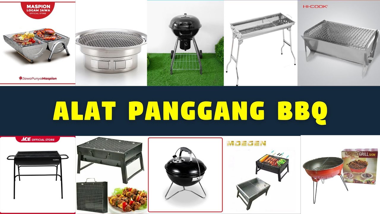 10 Rekomendasi Alat Panggang BBQ | Alat Panggang Arang - YouTube