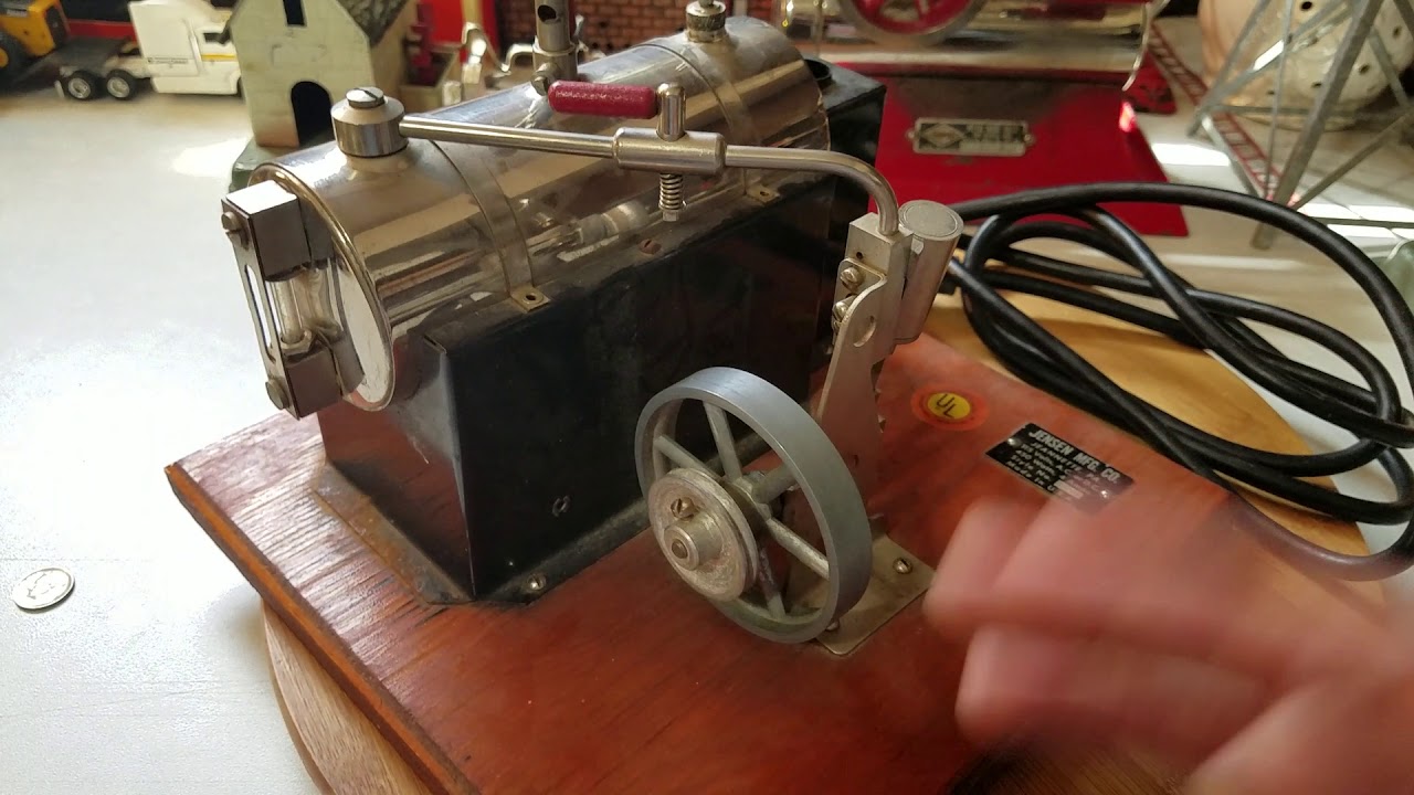 Vintage Jensen #70 Steam Engine on wooden board - YouTube