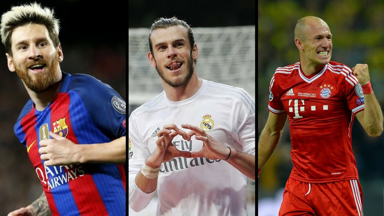 TOP 35 LEFT-FOOTED FOOTBALL PLAYER - FT: MESSI, BALE, ROBBEN - YouTube