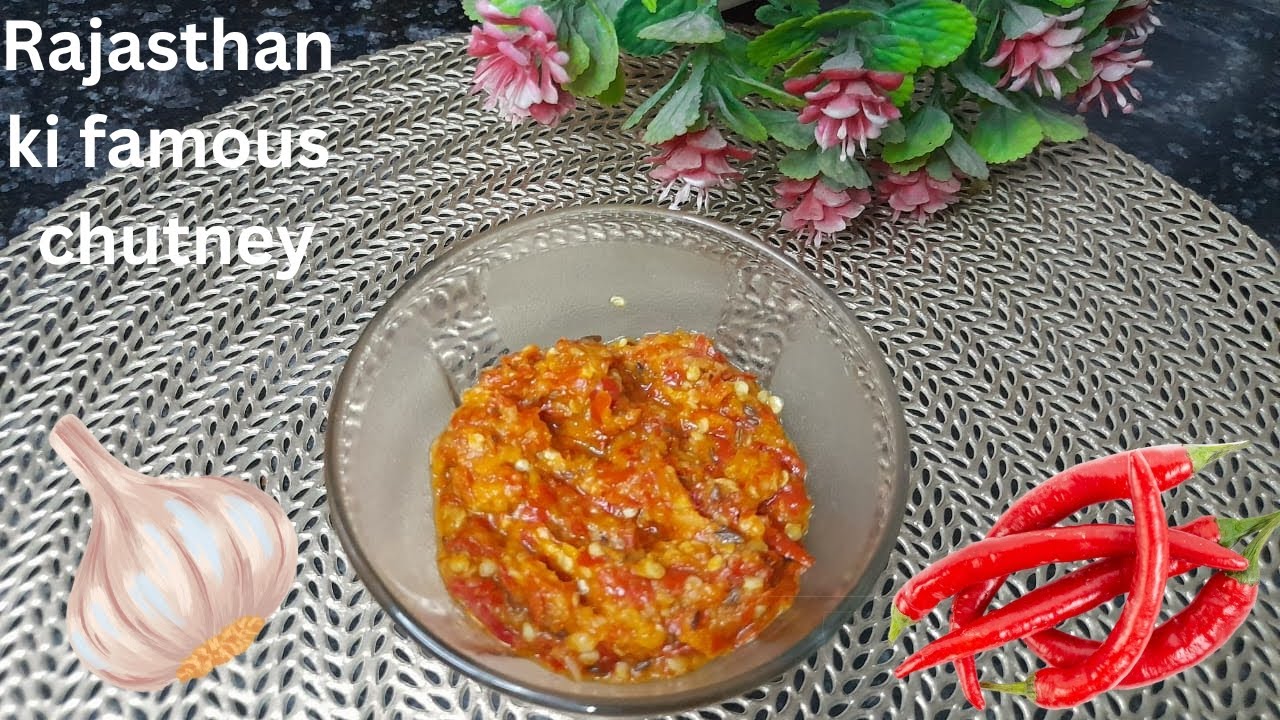 Rajasthan ki famous chutney | Laal mirch or lehsun chutney | Chutney ...