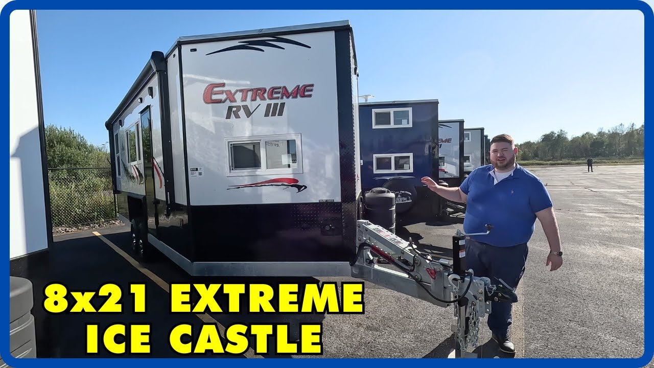 Extreme Ice Castle! 2025 Ice Castle Fish Houses 8x21 RV Extreme III ...