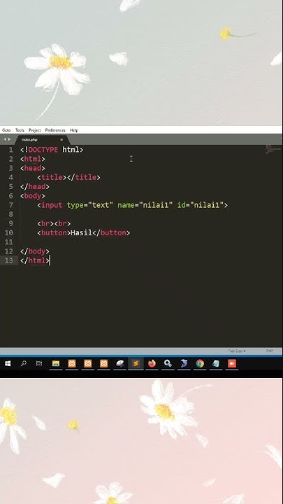 Belajar Javascript Mengambil Value Pada Form Inputan Youtube 