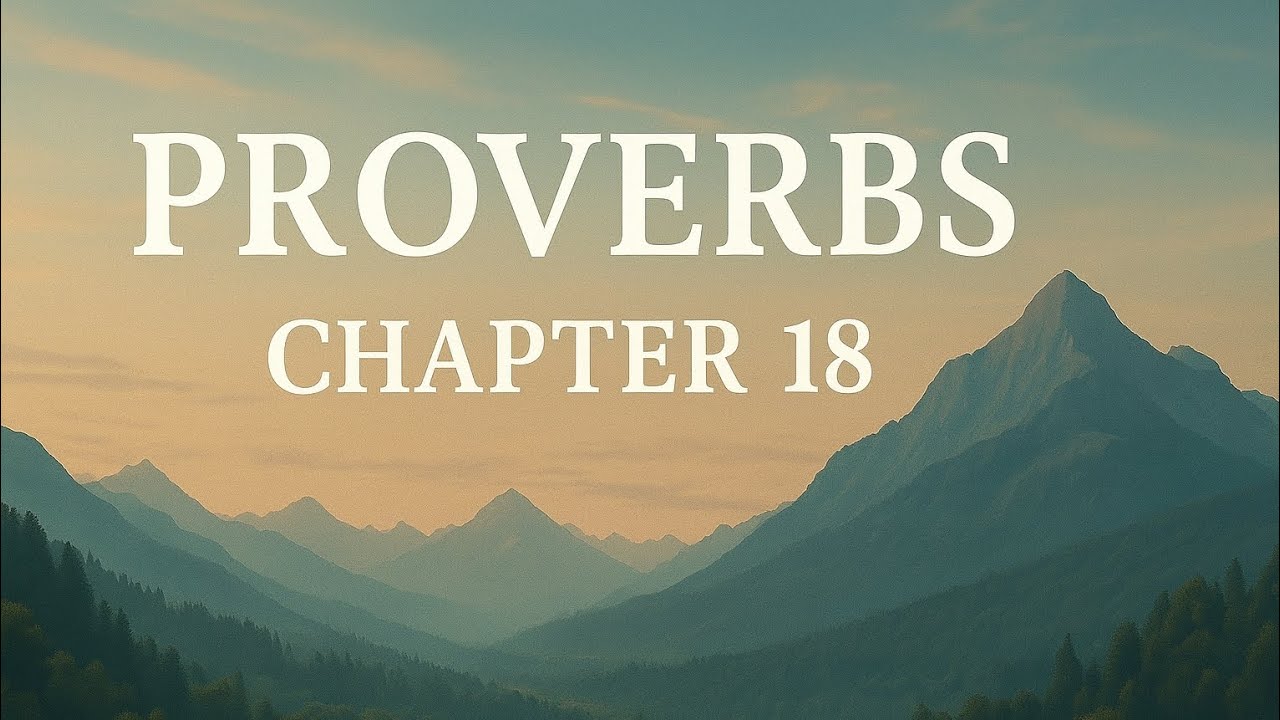 Proverbs Chapter 18. [New International Version] - YouTube