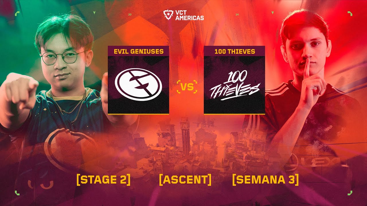 EG vs 100T — VCT Americas Stage 2 — S3D3 — Mapa 3 - YouTube