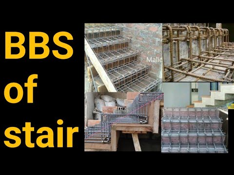 How to Calculate Bar Bending Schedule of Folded Staircase | BBS of ...