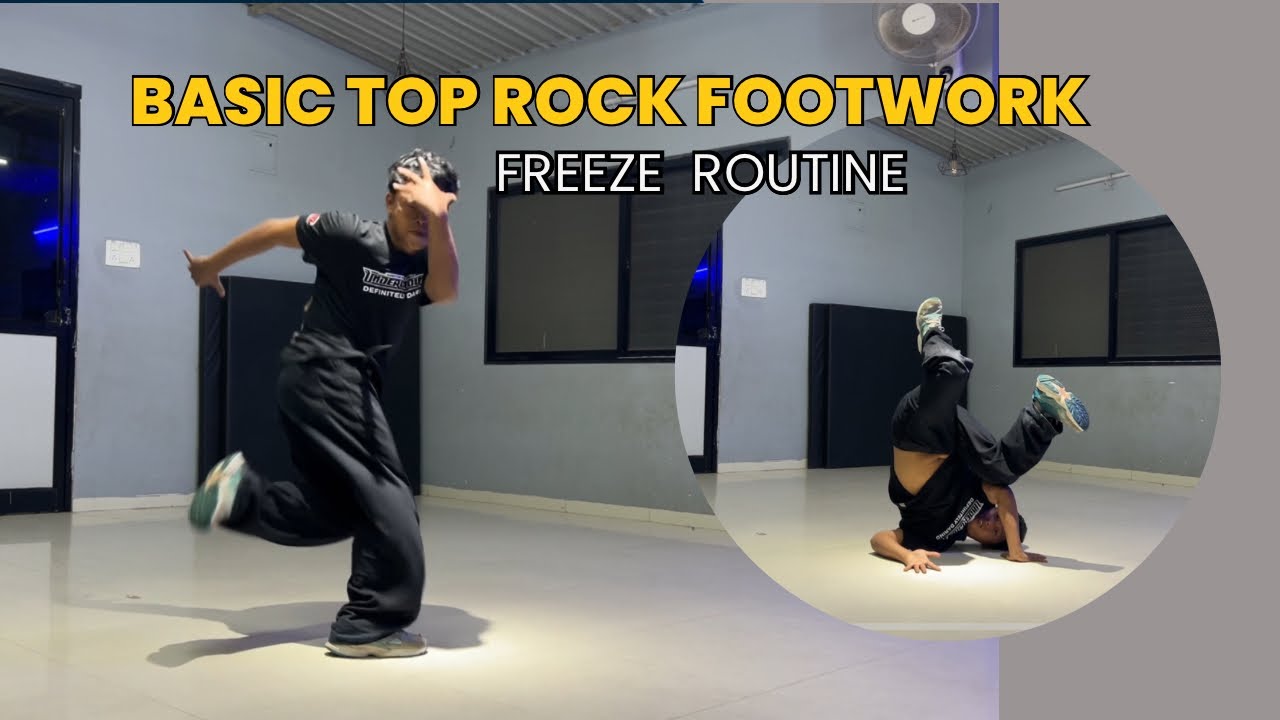 Basic Top Rock To footwork to freeze Routine | Bimal Rana - YouTube