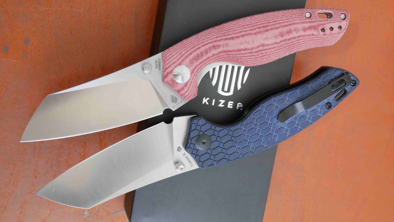 Kizer Towser K V4593C, 154CM, Micarta - YouTube