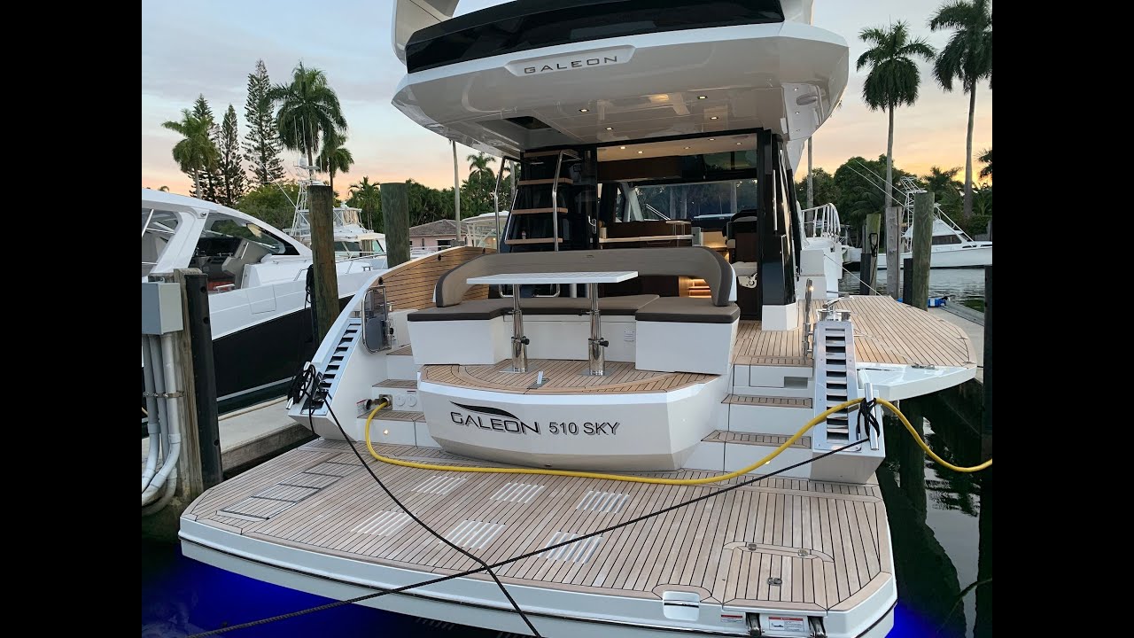 All New 2020 Galeon 500 Flybridge for Sale at MarineMax Miami! - YouTube