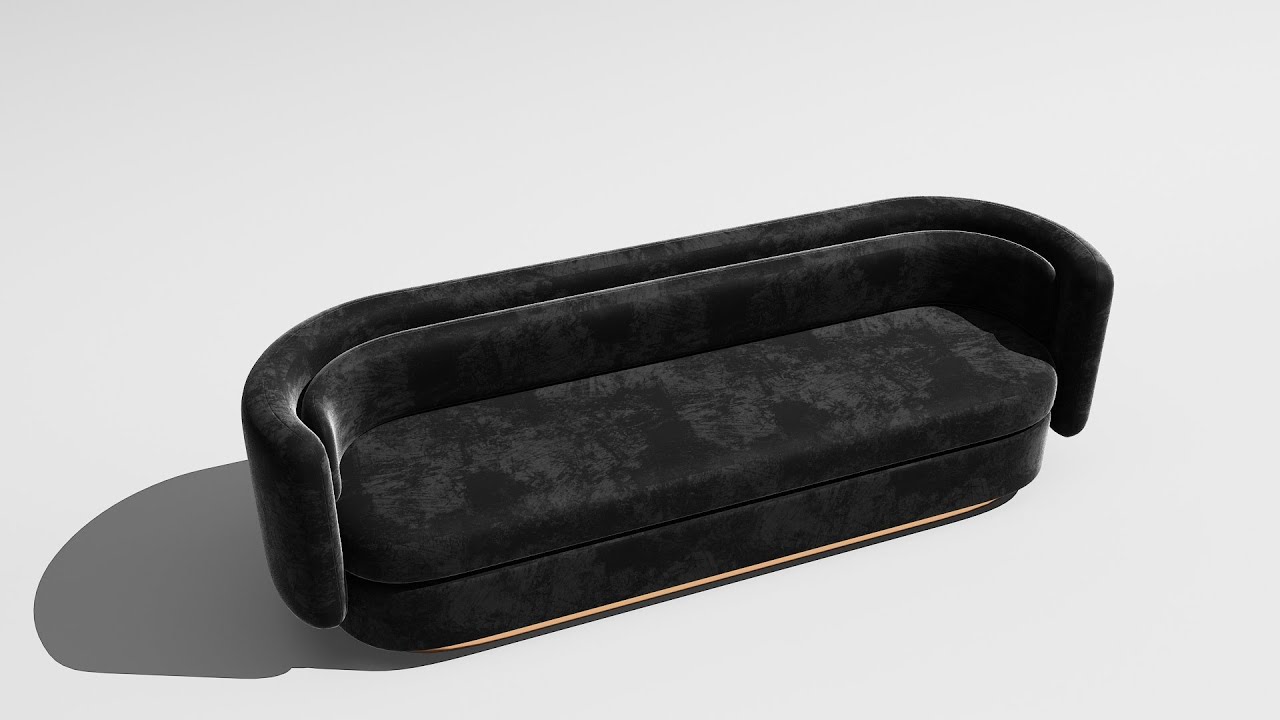 3ds max sofa modeling time laps - YouTube