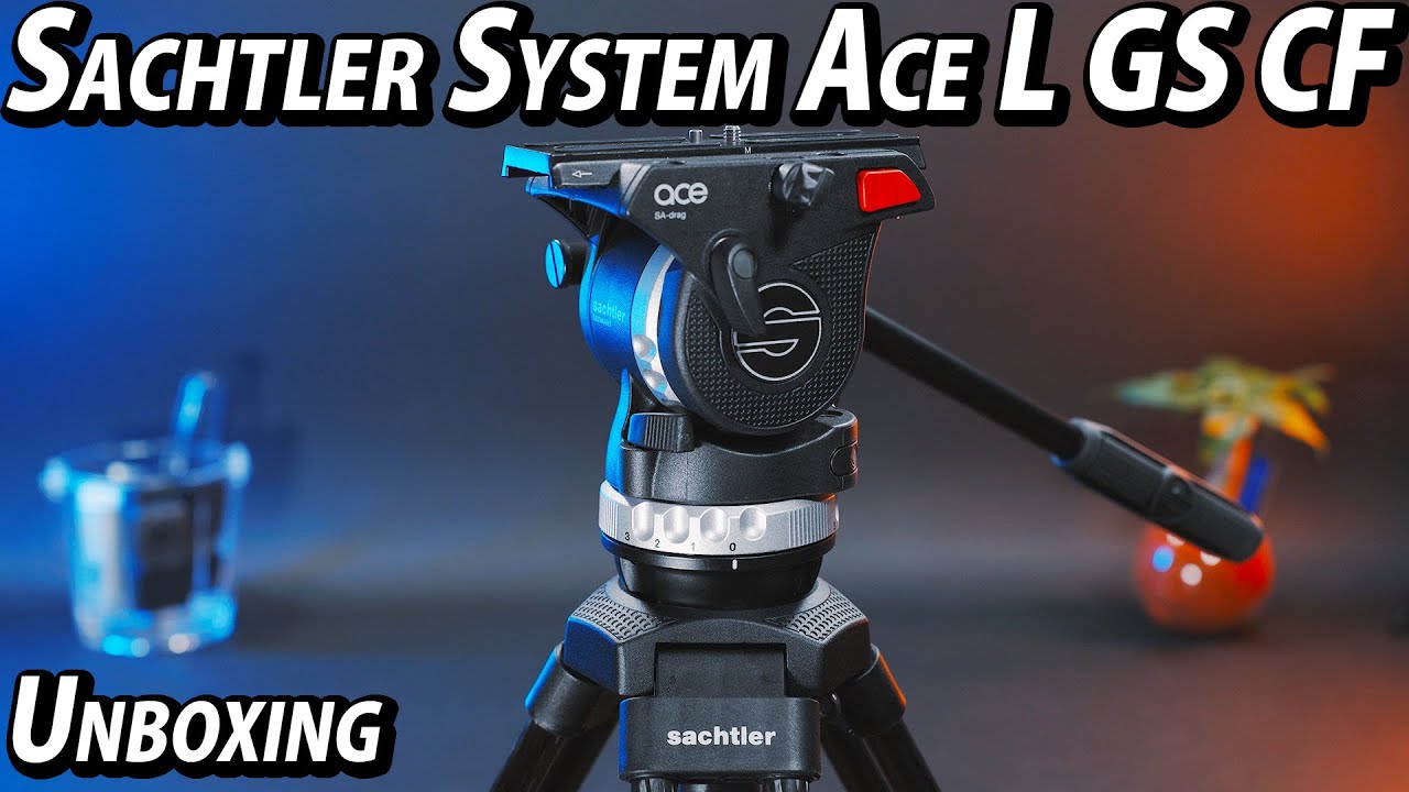 Unboxing "Sachtler System Ace L GS CF". Great quality video tripod ...