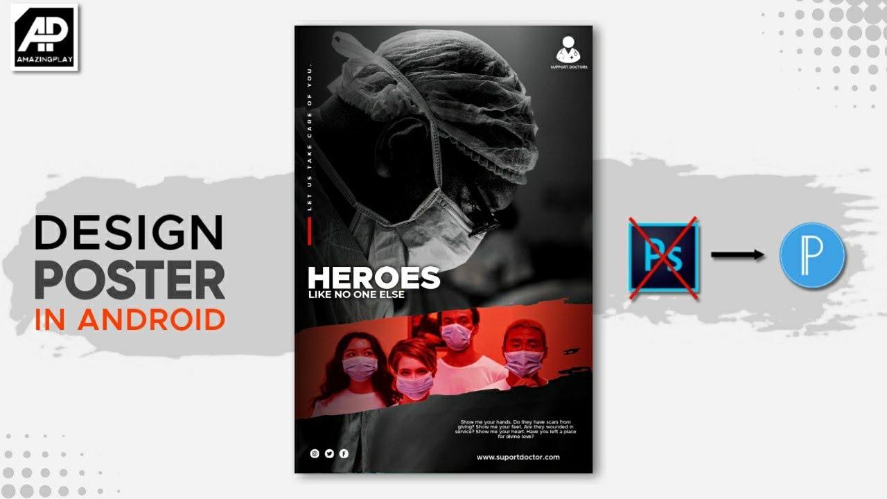 Poster graphic design tutorial in Android using pixellab | amazingplay ...