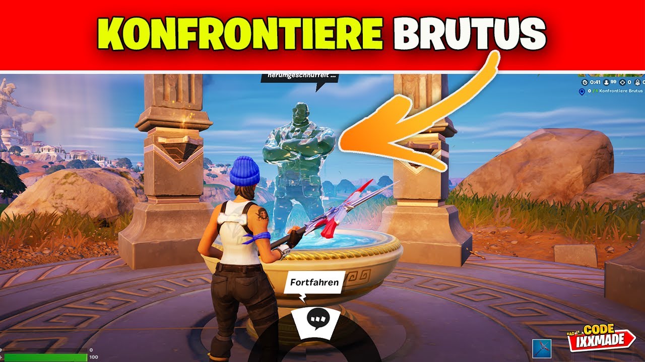 Konfrontiere Brutus Fortnite ET TU BRUTUS? - YouTube