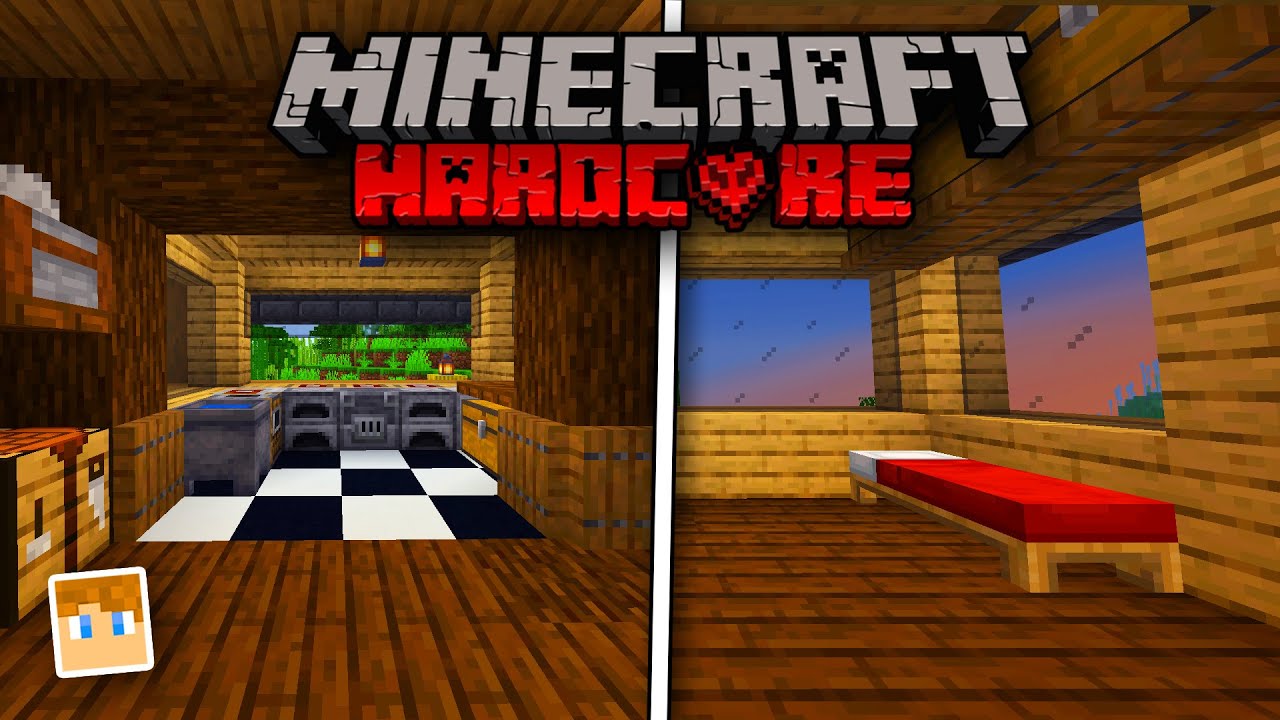 Decorating My GOATED Starter House in Minecraft Hardcore - YouTube