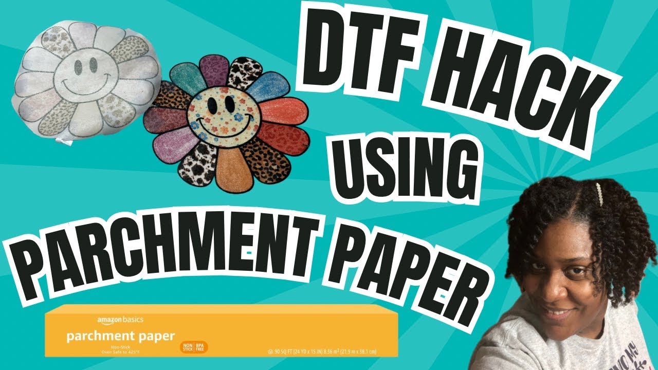 DTF Sublimation hack using parchment paper || Sublimation on 100% ...