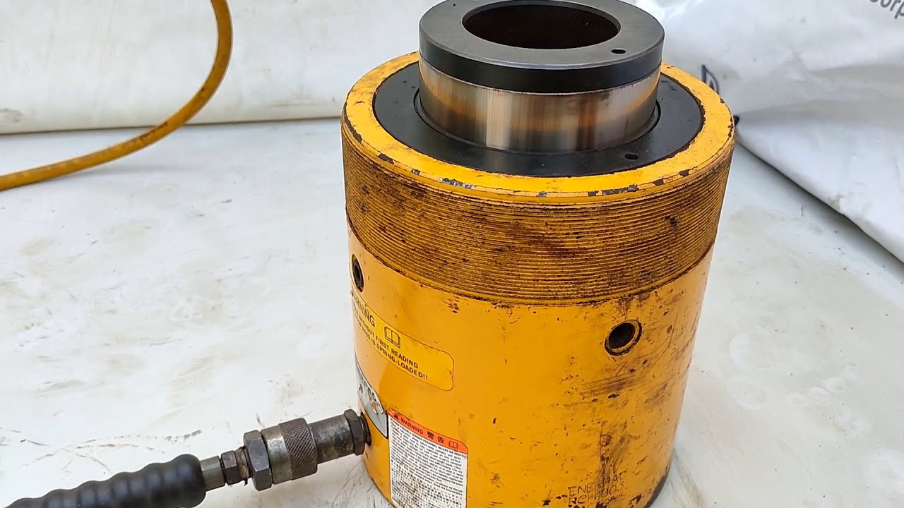 Enerpac RCH1003, Hollow Plunger Hydraulic cylinder, 100 Ton, 3 in ...