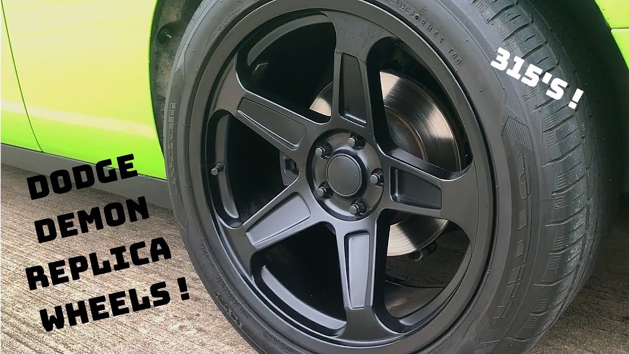 Voxx Demon Replica Wheels on a 2015 Challenger Shaker - YouTube