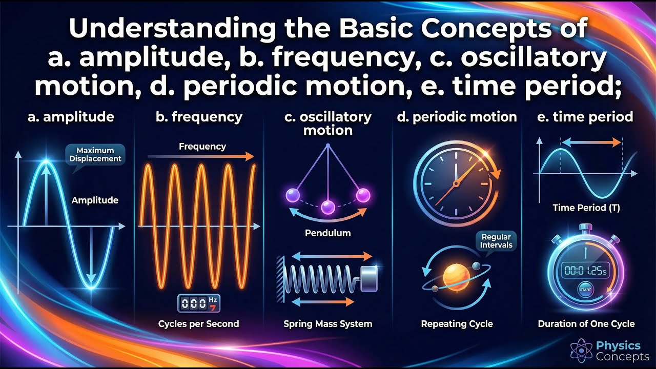 Understanding Basic Physics Concepts: Amplitude, Frequency, Oscillatory ...