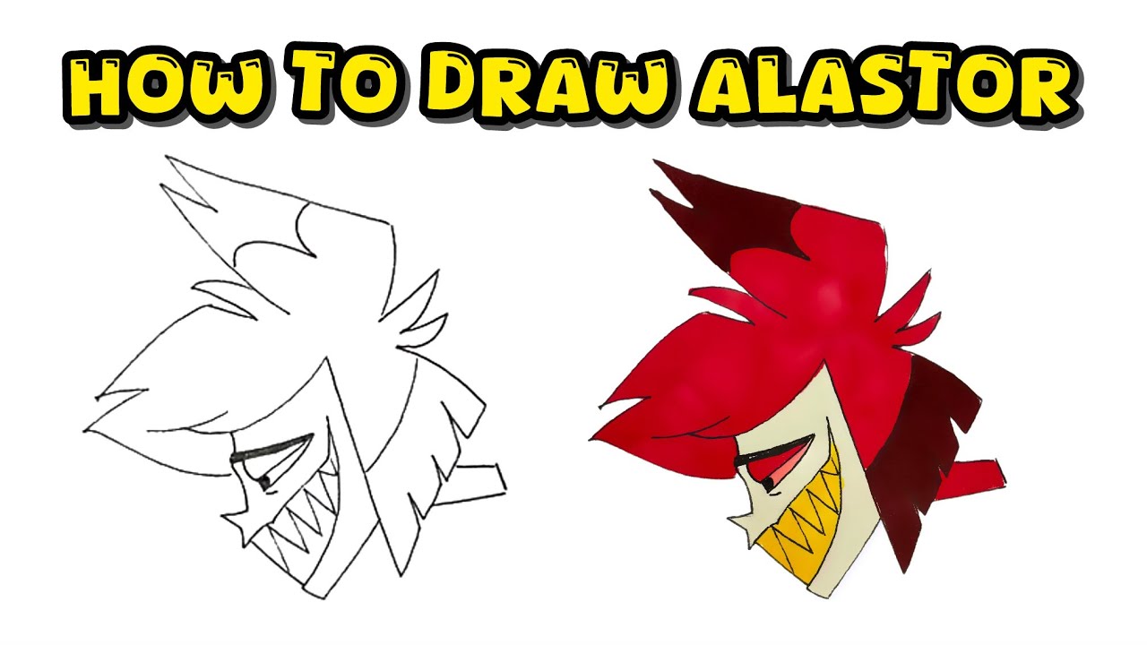 How to Draw Alastor from Hazbin Hotel – Overlords of Hell Drawing ...