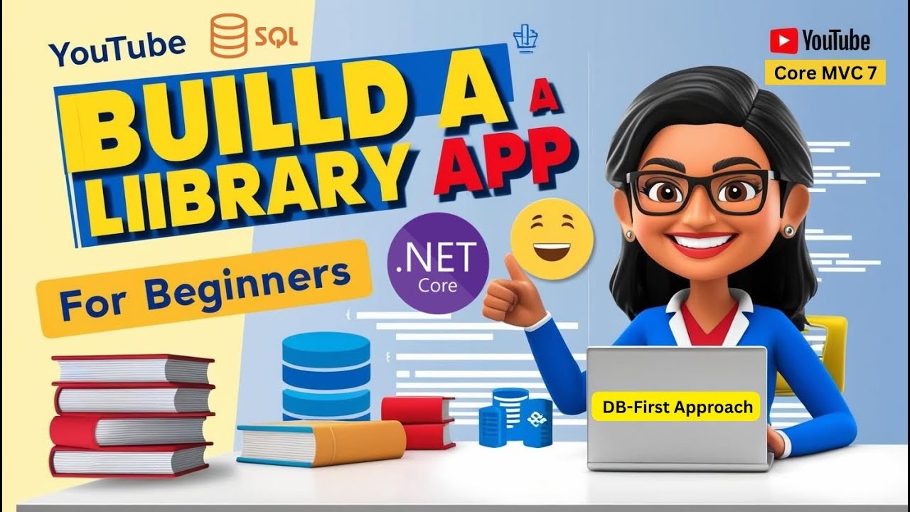 Build A Library App With Aspnet Core 7 Mvc Ef Core Sql Db First Crud Tutorial Youtube