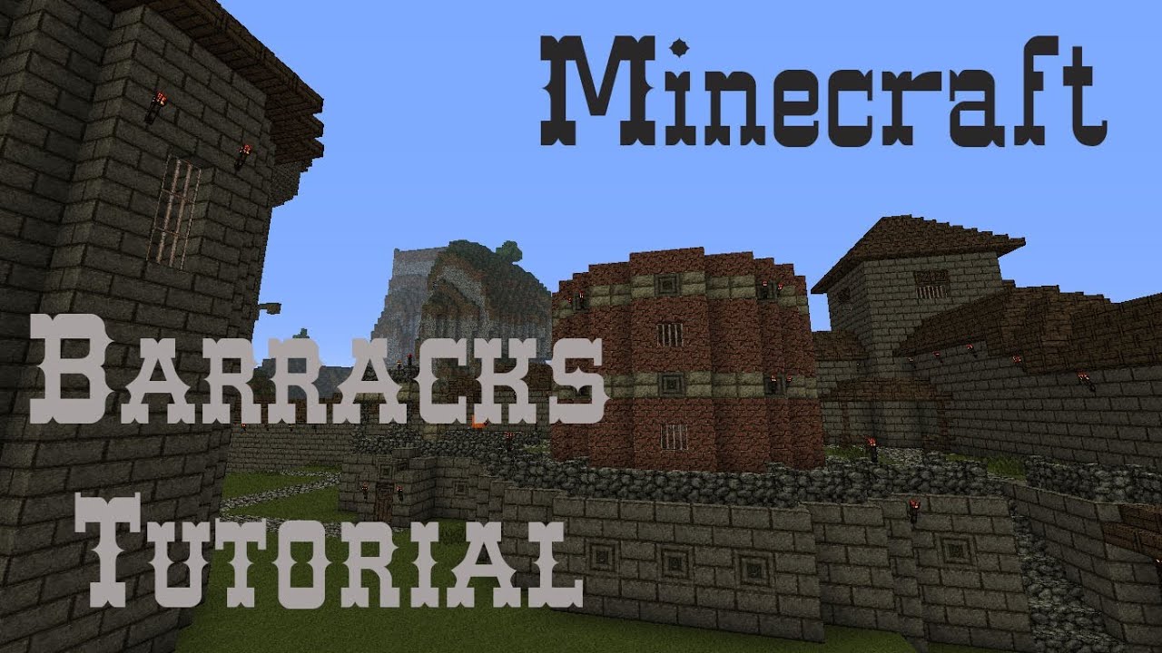 minecraft castle guard barracks showcase - YouTube