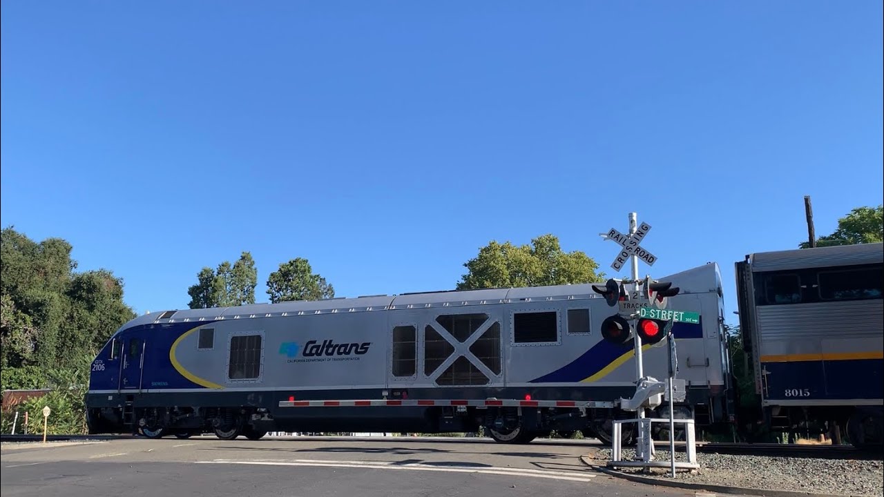 Amtrak CDTX 2106 Capitol Corridor Train 531 West - 3rd Street Railroad ...