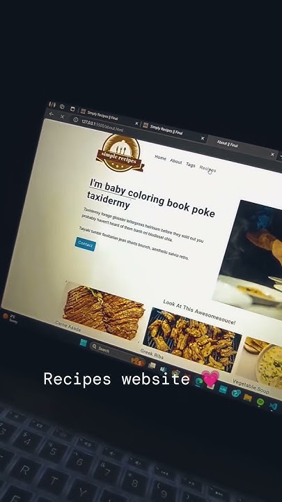 Recipes Website Coding Webdesign Programming Coding Css Javascript Html Puthon