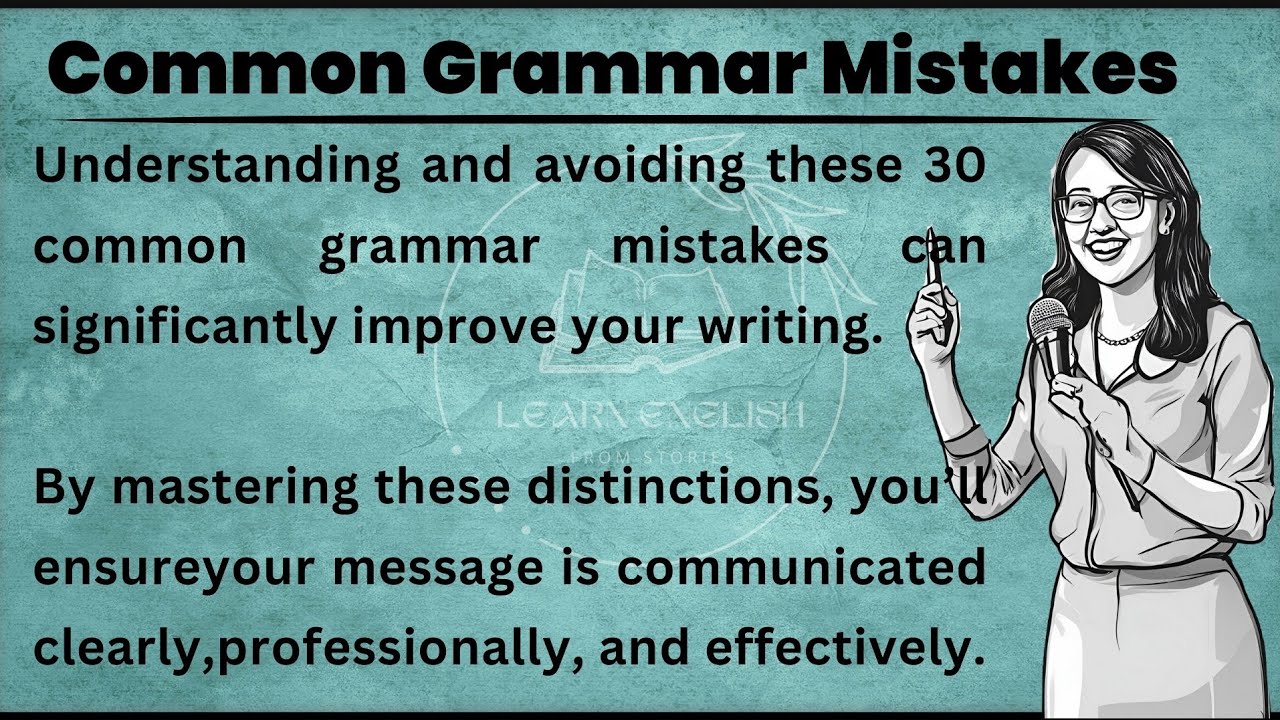 Common Grammar Mistakes || Learn English Through Story | | Speak ...