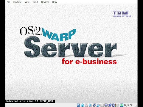 OS/2 Warp for e-Business on VirtualBox - YouTube