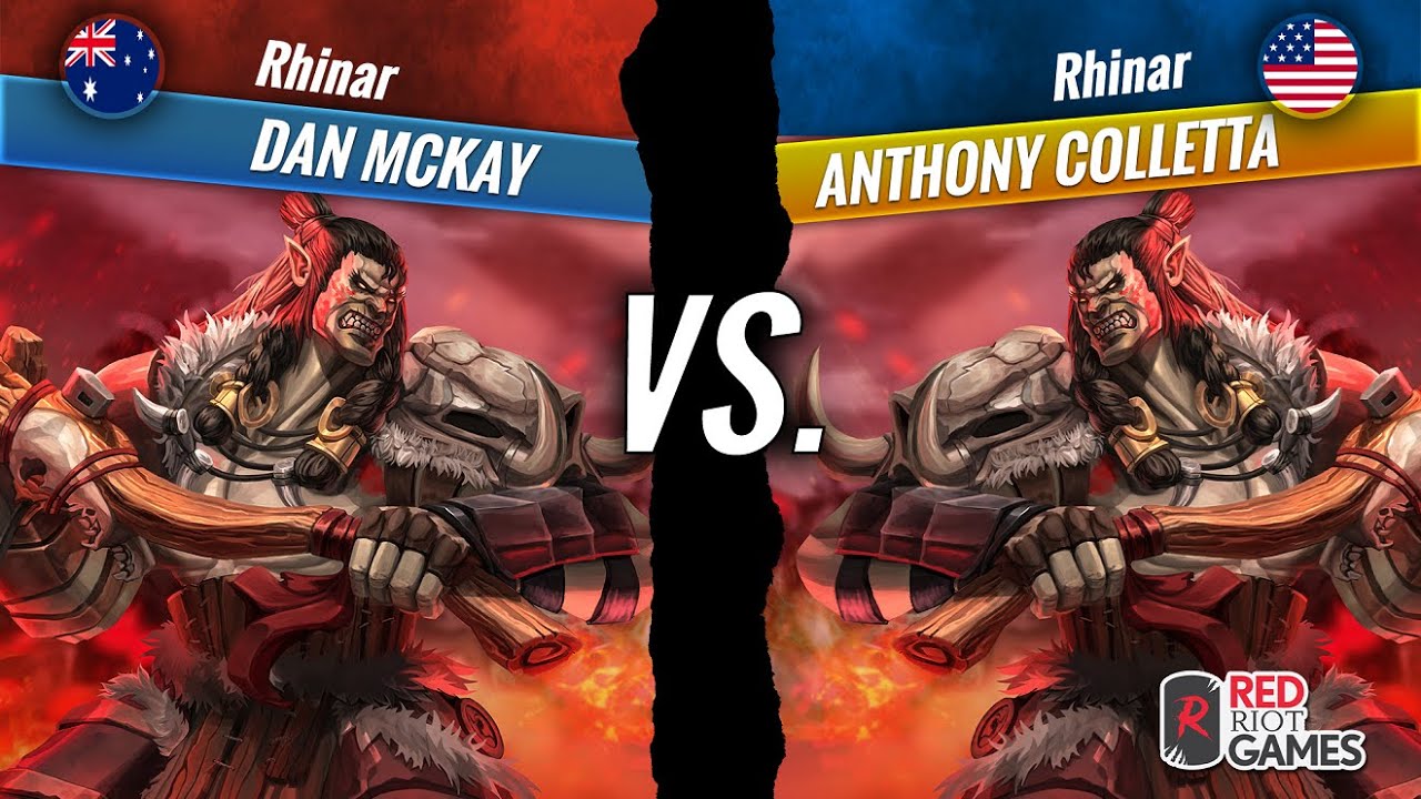Dan McKay [Rhinar] vs Anthony Colletta [Rhinar] FaB 2k RRG - YouTube