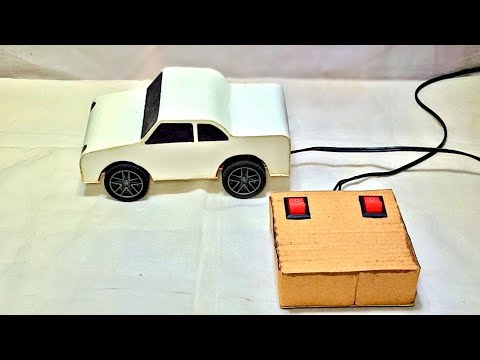 How to make remote control cardboard rc car at home - YouTube