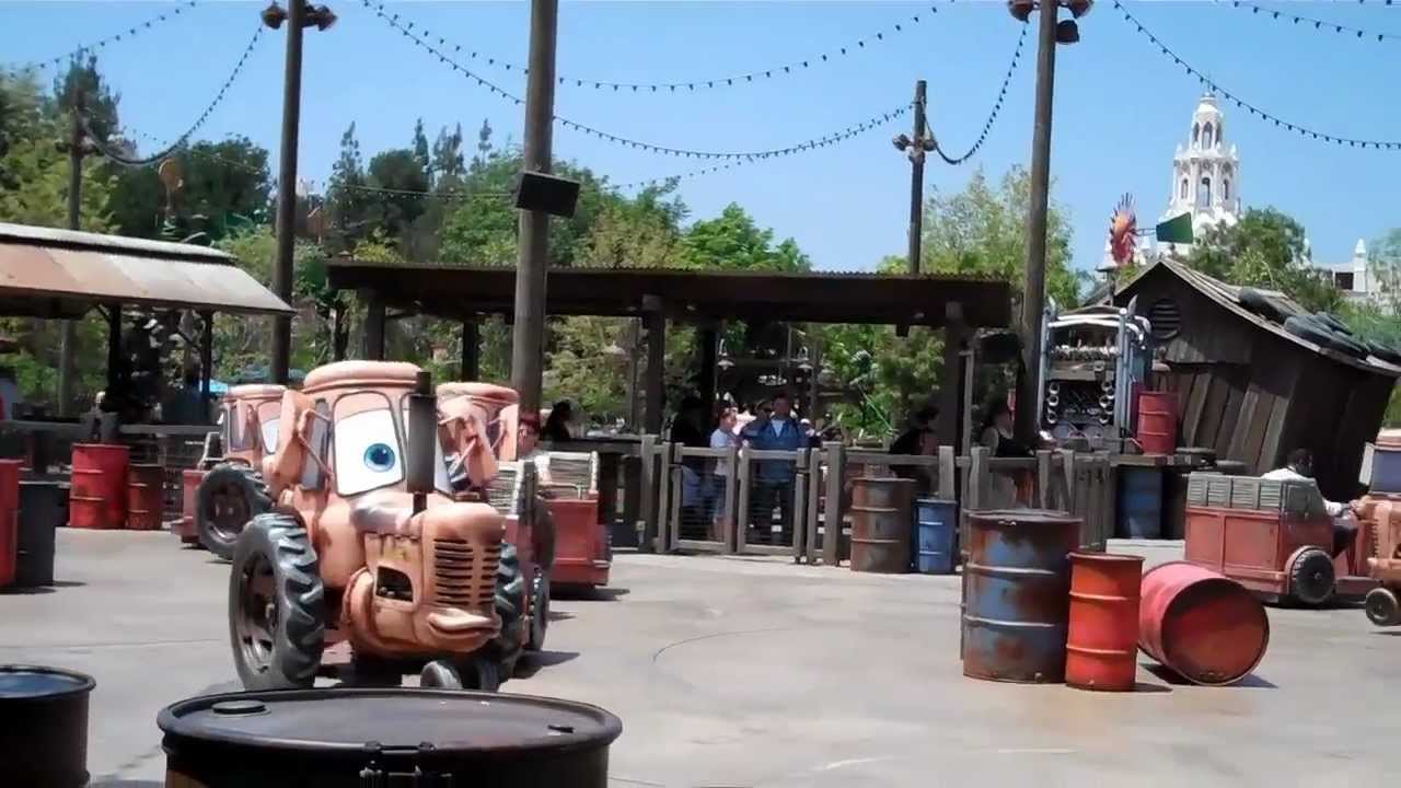 Mater's Junkyard Jamboree Disney's California Adventure 2012 - YouTube