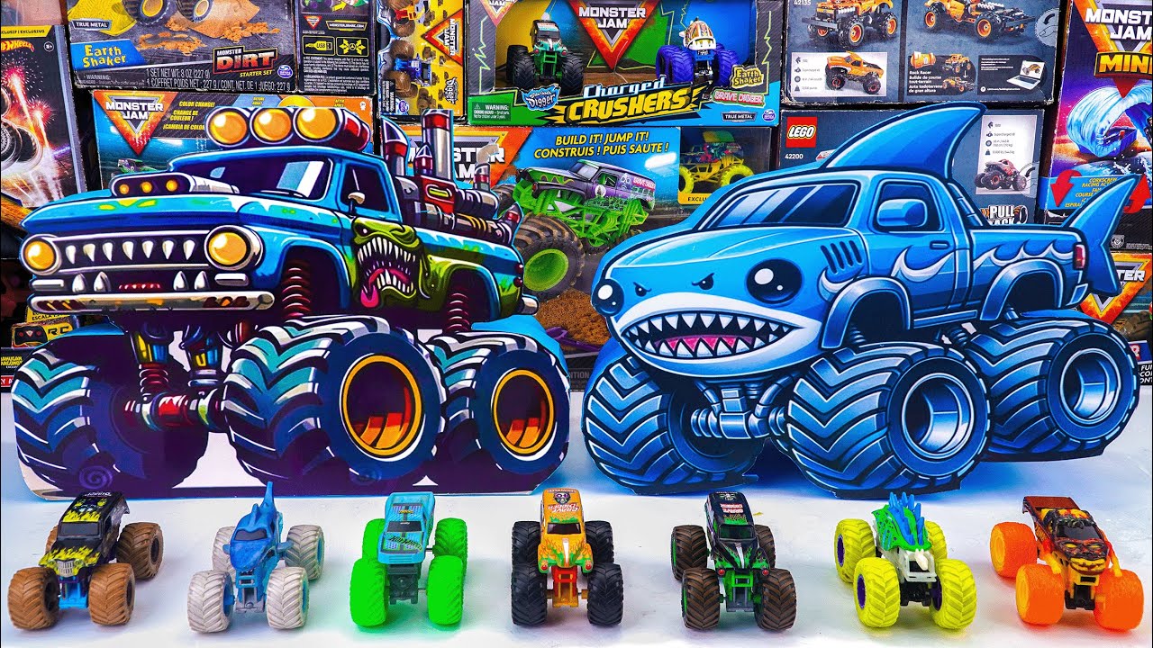 Monster Jam Collection Unboxing Review | Monster Jam Plush Stuffed ...