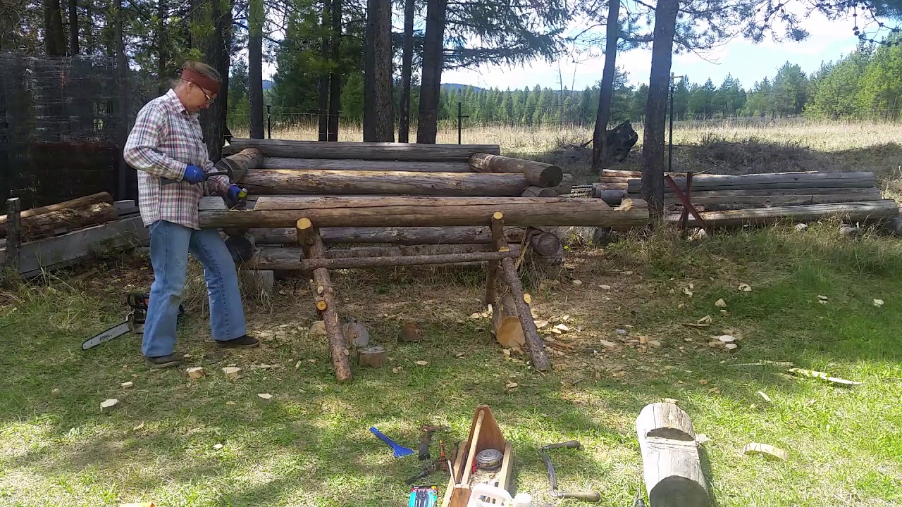 Log Cabin Building Demo - Preschool #4 - time lapse - YouTube