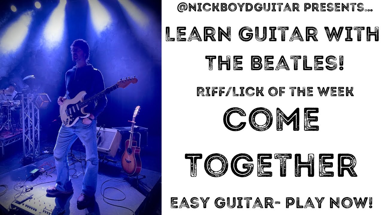 How to play Come Together by The Beatles on Guitar. Paul McCartney’s ...